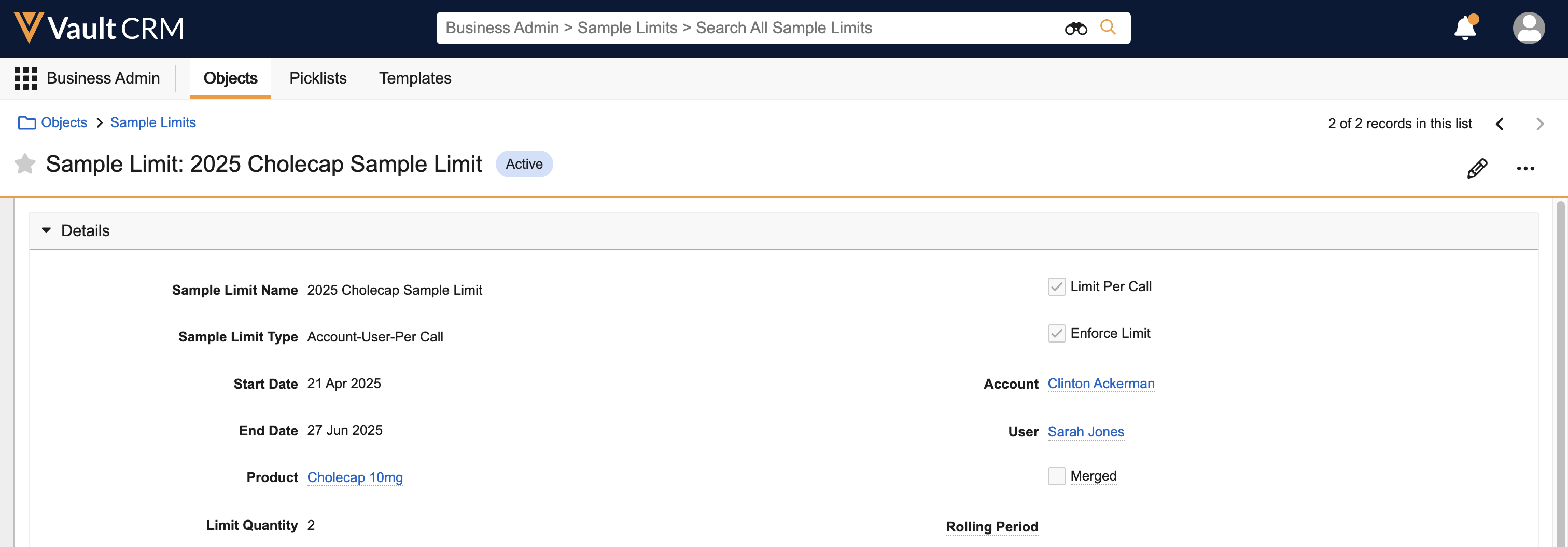 Using Sample and Product Limits