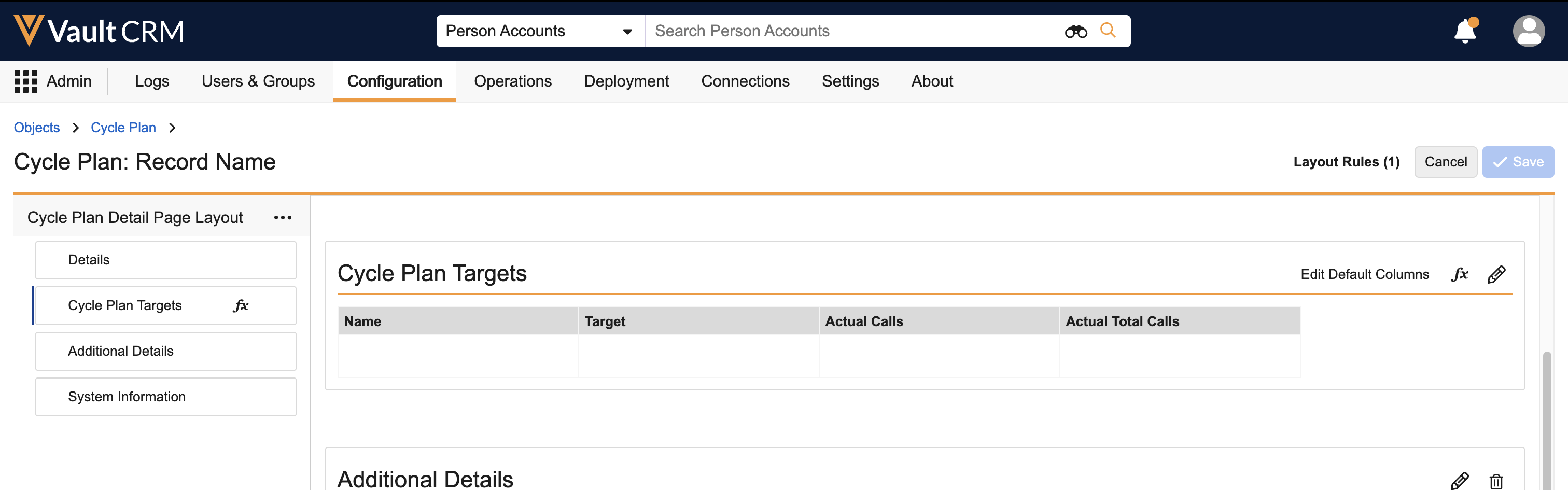 Configuring Classic Cycle Plans