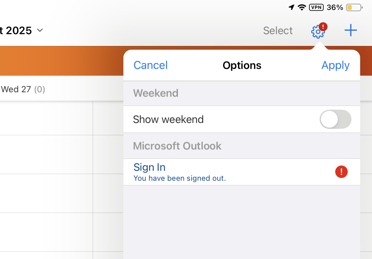 Integrating My Schedule and Microsoft Outlook Calendars